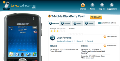 TryPhone, prueba el móvil antes de comprarlo