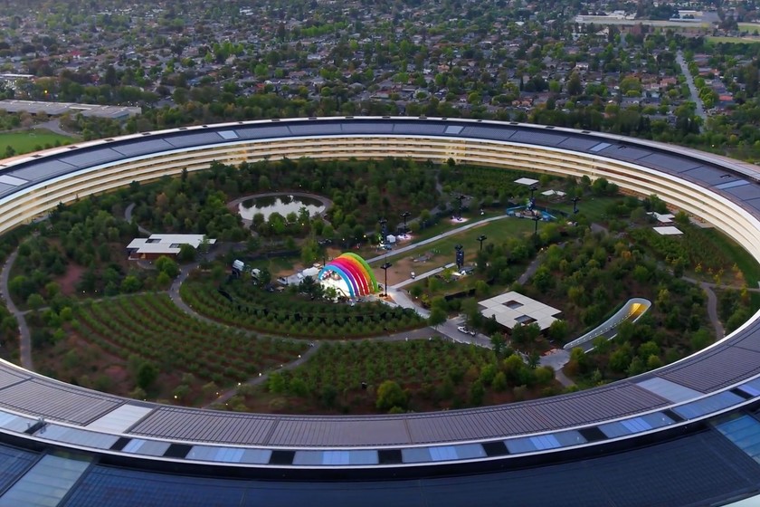 Apple Park: comparten un nuevo vídeo del campus, a vista de drone