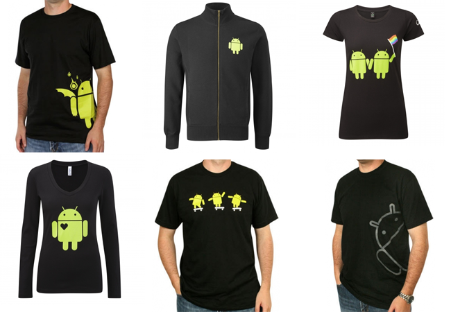 Regalos Android: merchandising oficial