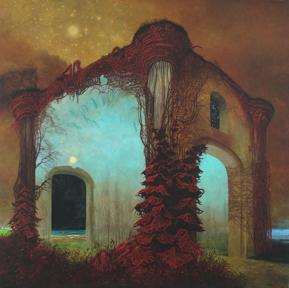 El tétrico universo pictórico de Zdzisław Beksiński, los cuadros que ...