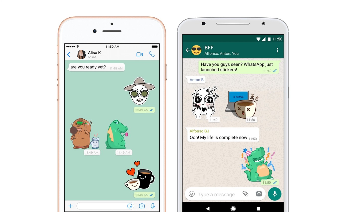 WhatsApp por fin estrena sus stickers: llegan a iOS y Android y hasta ...