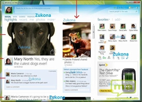 Windows Live MSN Messenger 2010 se integrará con Facebook y Twitter