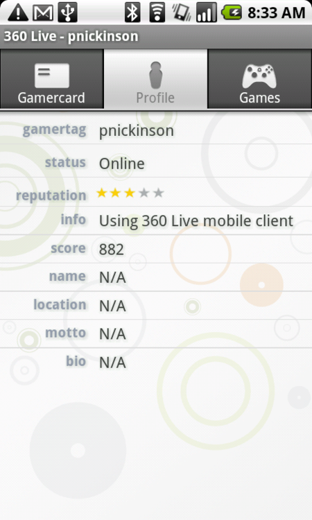 360 Live, Xbox Live en tu Android o iPhone