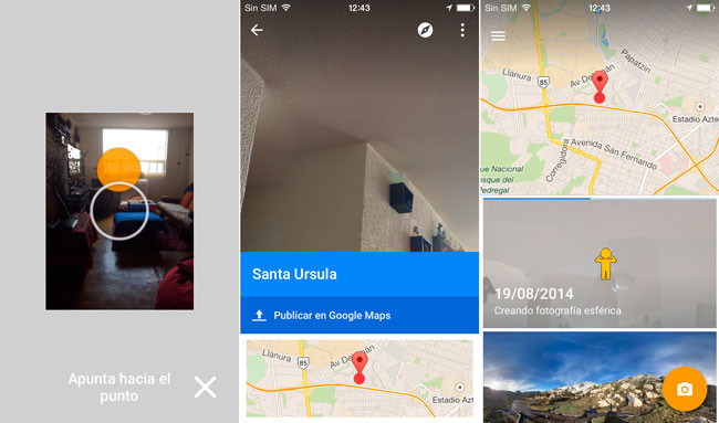 Photo Sphere Camera de Google ahora disponible para iOS