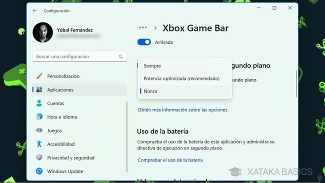 Cómo desactivar la barra de juegos de Windows 11