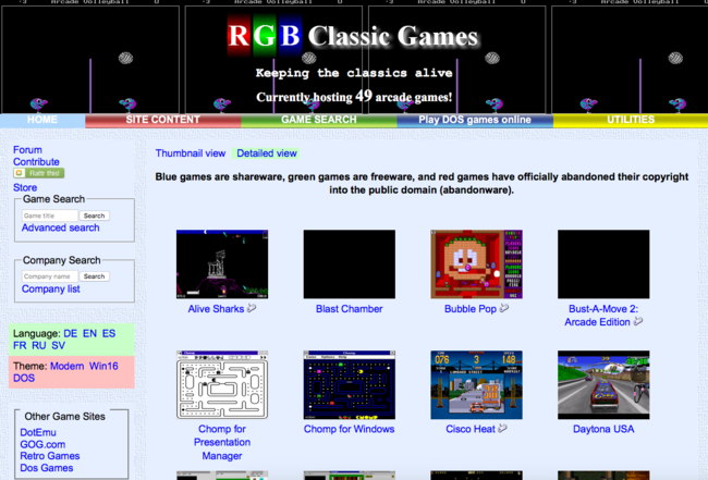 21 webs y herramientas para disfrutar de juegos clásicos desde el navegador