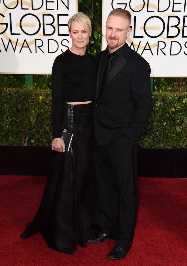 Robin Wright apuesta por un dos piezas de Ralph Lauren en los Globos de ...