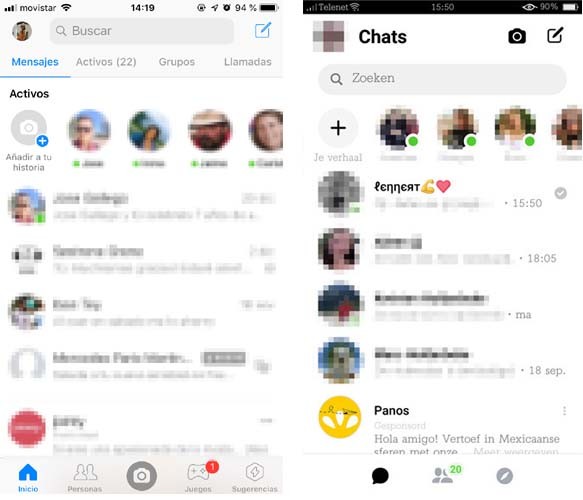 Facebook Messenger estrena interfaz más simple y limpia