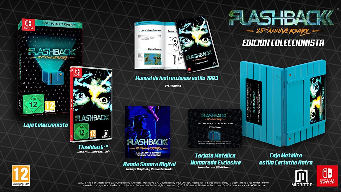 Flashback 25th Anniversary aparece listado junto a una edición de coleccionista