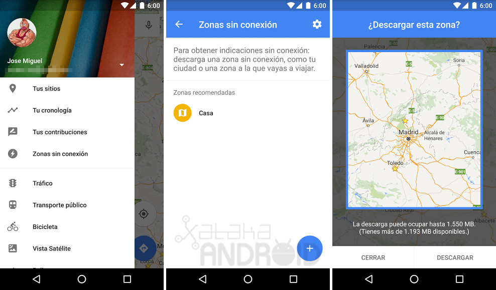 Cómo descargar los mapas de Google Maps para Android