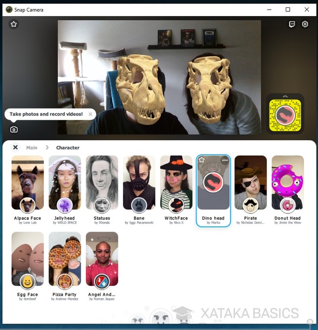 Snapchat en tu PC: cómo usar sus filtros en tu webcam, videollamadas o ...