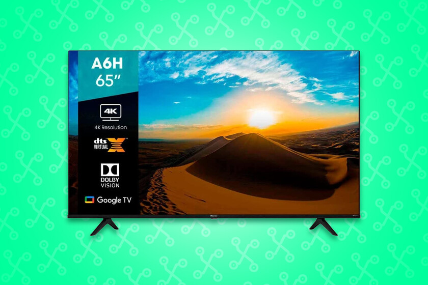 Esta Smart TV 4K, marca Hisense y de 65 pulgadas llega a los 8,485 ...