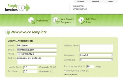 Simply Invoices, genera facturas en segundos