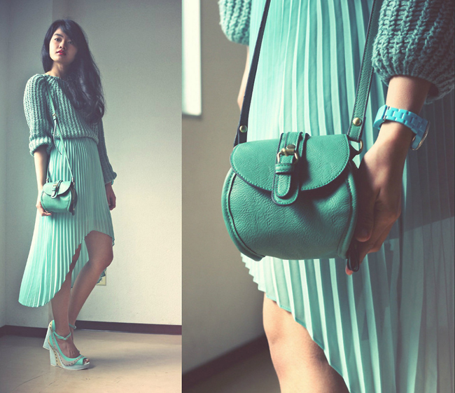 El color menta es la tendencia para la primavera: famosas, street style ...