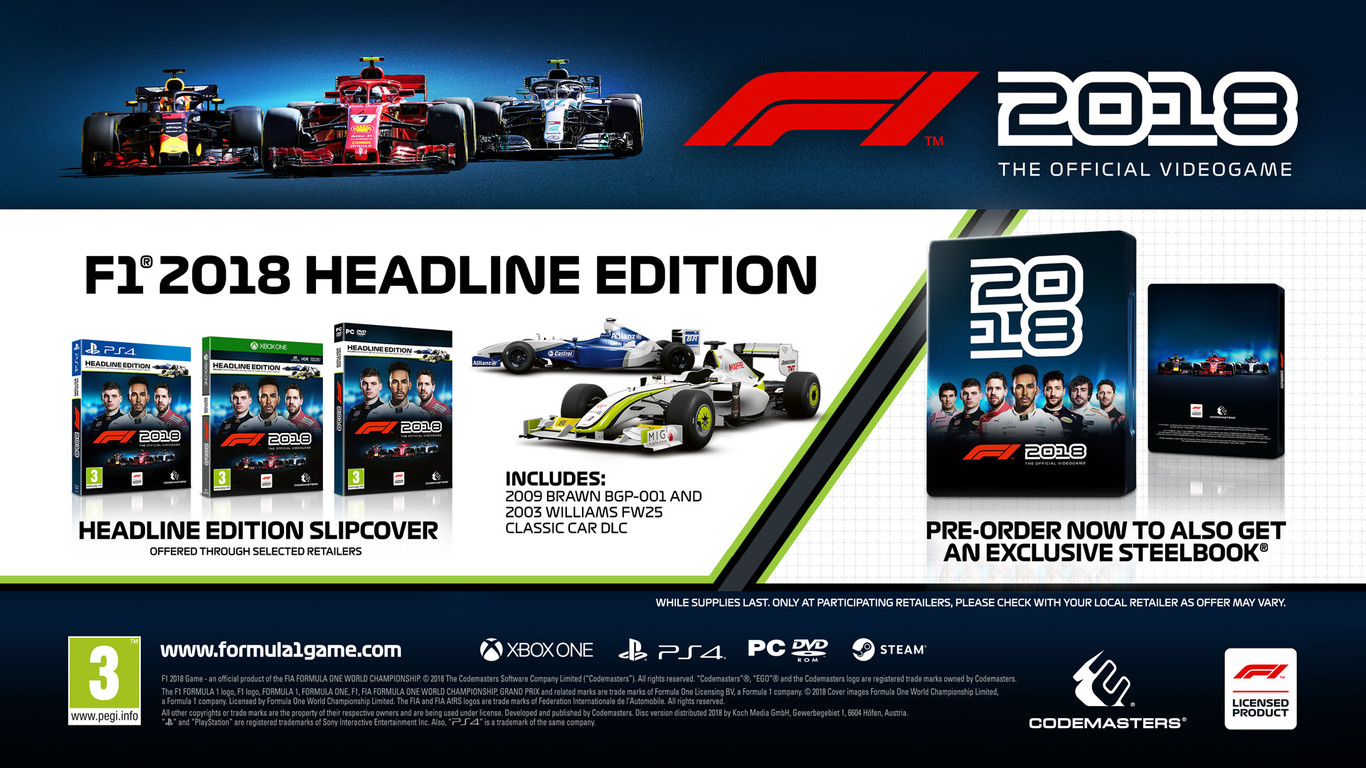 F1 2018: las claves con las que Codemasters te invita a vivir el campeonato de F1