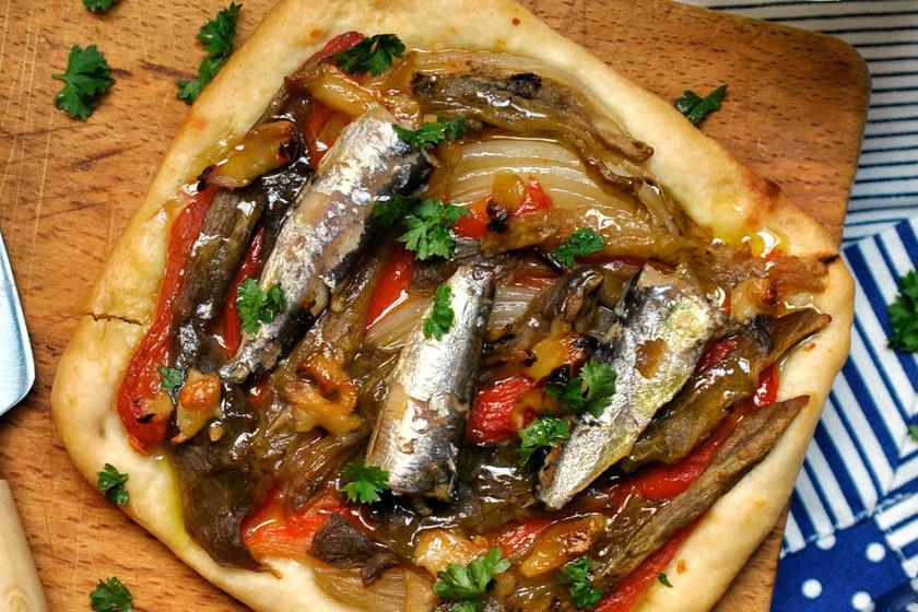 Coca de recapte. Receta de cocina fácil, sencilla y deliciosa.