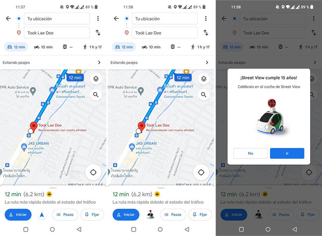 El coche de Street View, en Google Maps: así lo puedes usar como icono ...