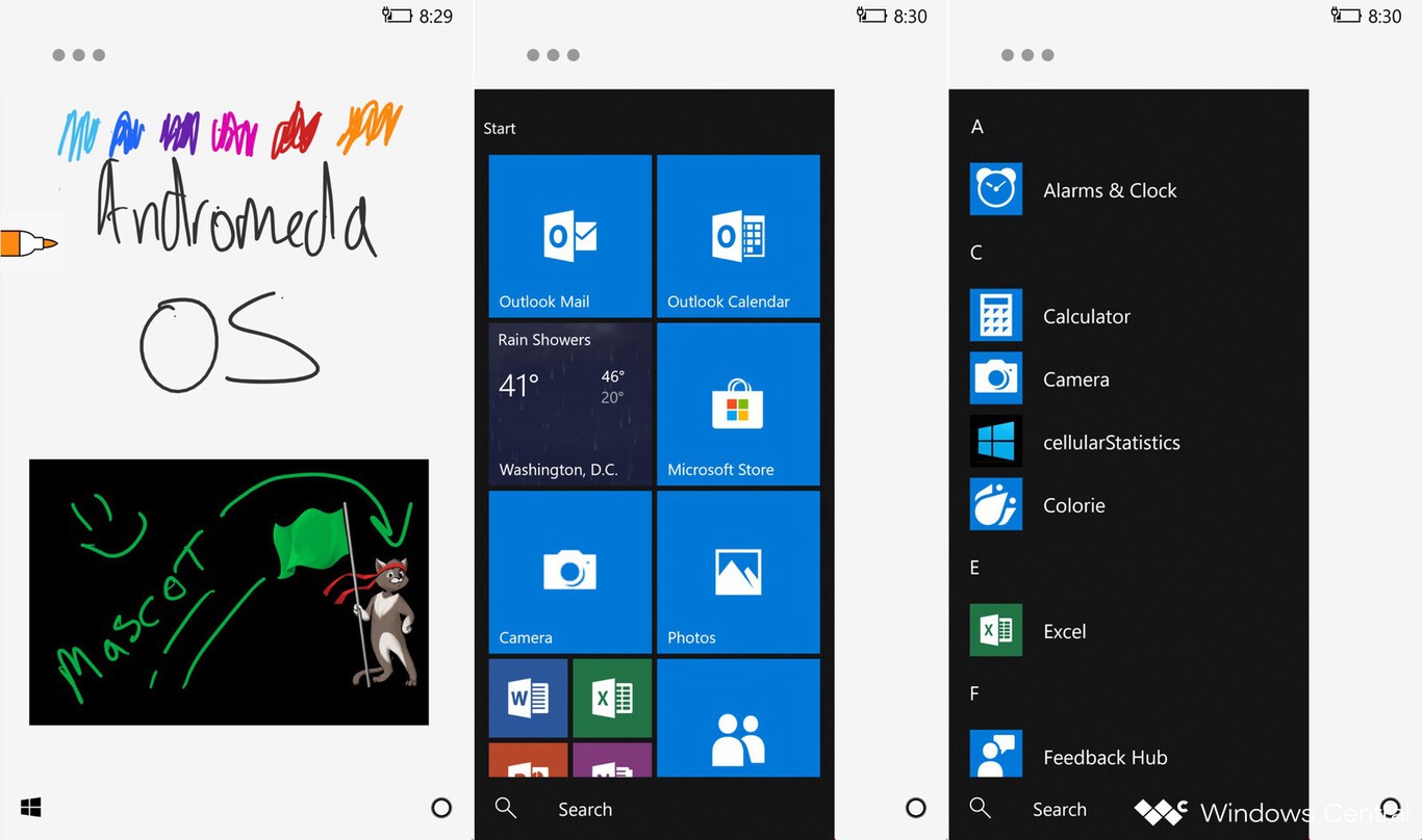 Así era Andromeda OS: el sucesor de Windows Phone para dispositivos con ...