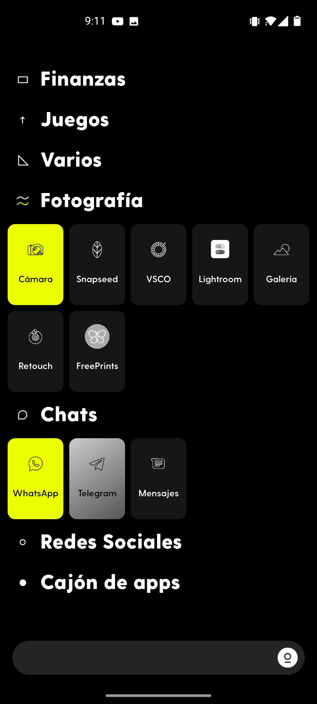 Este genial launcher tiene un diseño minimalista y ahorra batería en pantallas OLED