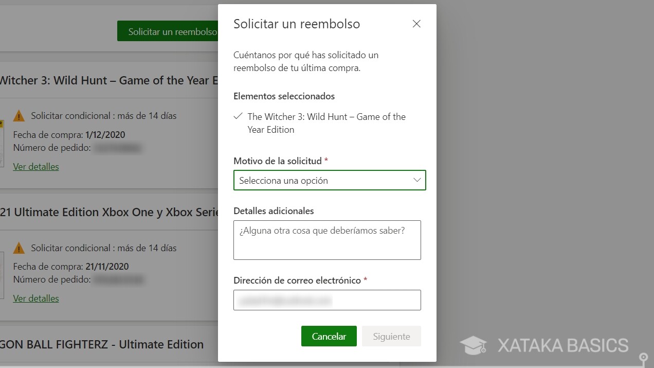 Cómo pedir la devolución de un juego digital comprado en Xbox