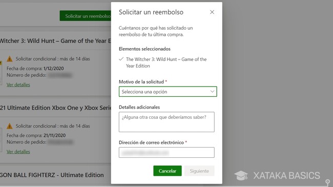 Cómo pedir la devolución de un juego digital comprado en Xbox