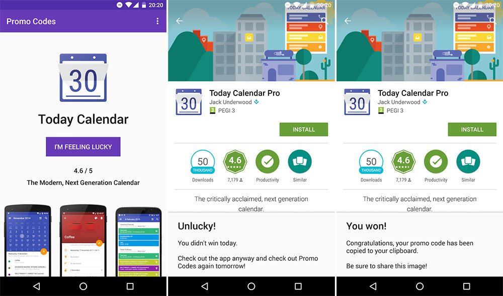 Promo Codes: una aplicación que sortea códigos promocionales de ...