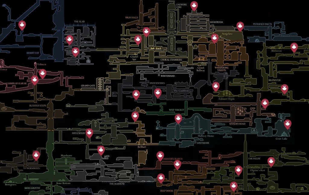 Ubicación de todas las Pulgas perdidas del Maestro Mooshka en Silksong - Hollow Knight: Silksong ...