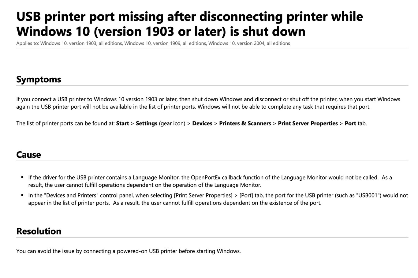 Encuentran un error en Windows 10 que puede inutilizar el puerto al que ...
