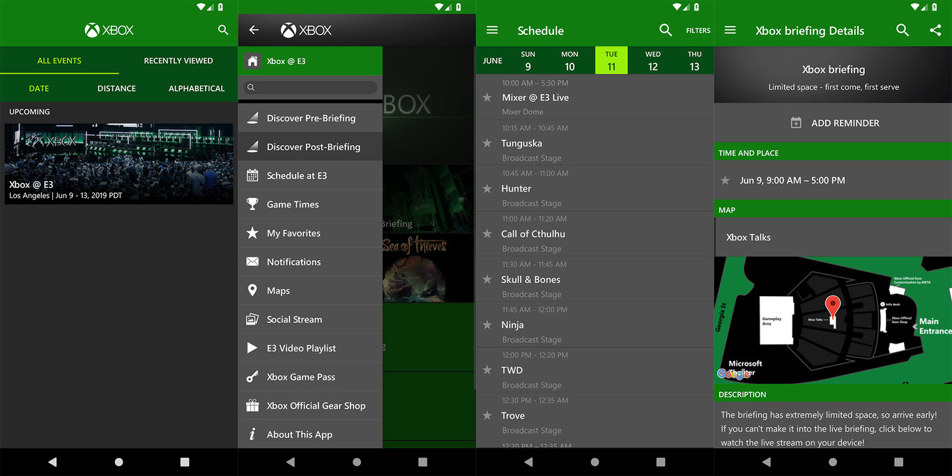 La app Xbox Events es la forma por la que Microsoft quiere informar ...