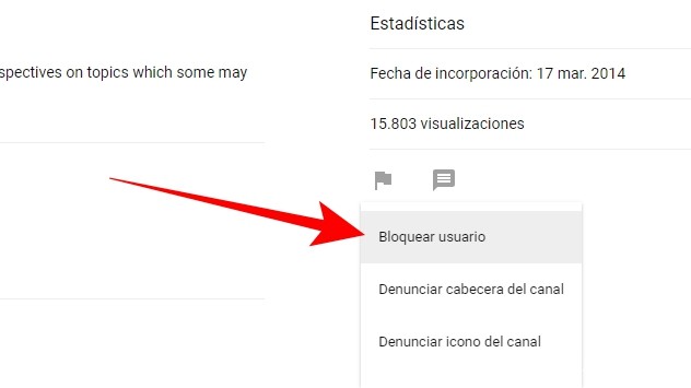 Cómo bloquear usuarios y canales de YouTube