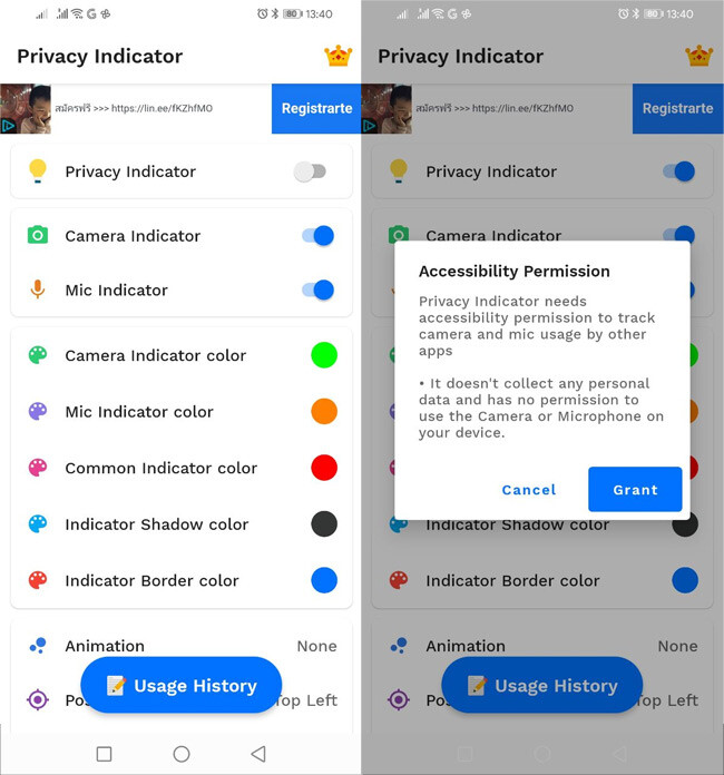 Privacy Indicator te avisa discretamente cuando una app usa el ...