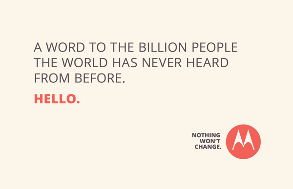 "Goodbye Moto" y "Hello Again", las campañas del Motorola Moto X, que ...