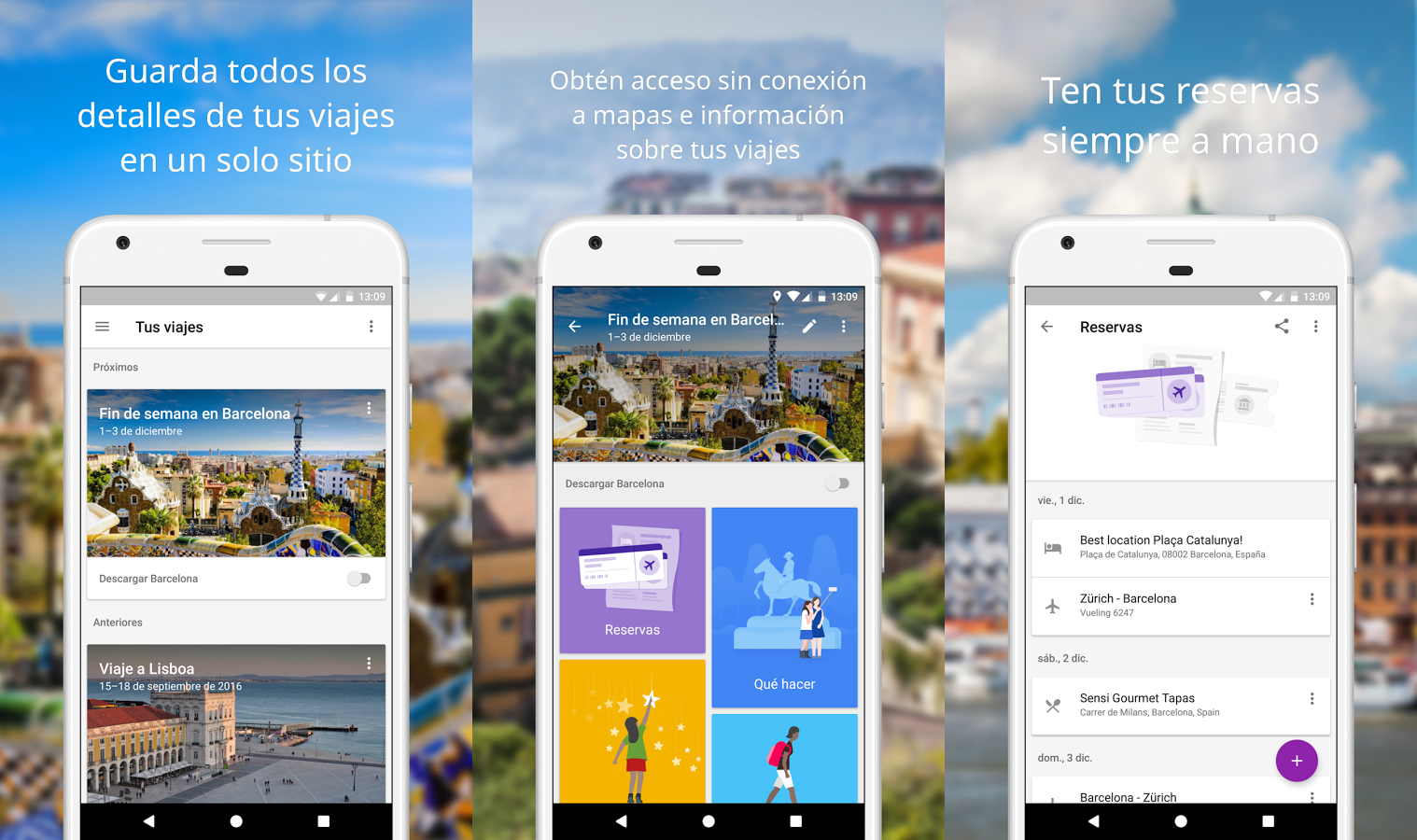 Google Trips, el planificador de viajes ya está en español