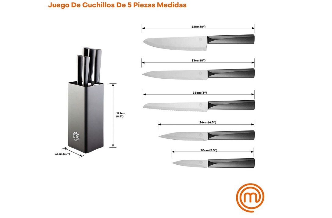 Los cuchillos oficiales de Masterchef de oferta en Amazon: por poco más ...