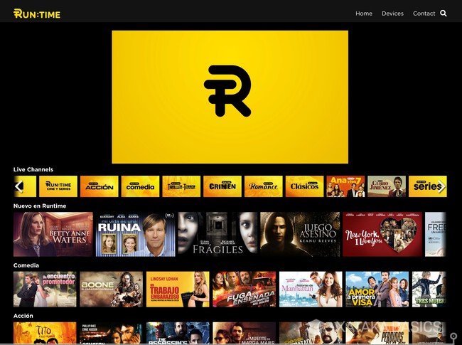 Runtime: qué es, qué canales tiene y cómo utilizarlo para ver sus canales gratis y sin registro