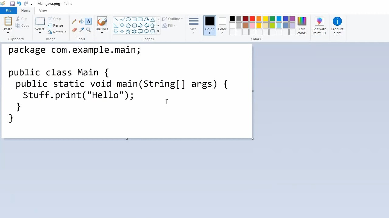 Convertir MS Paint en un entorno de desarrollo es posible: escribe ...