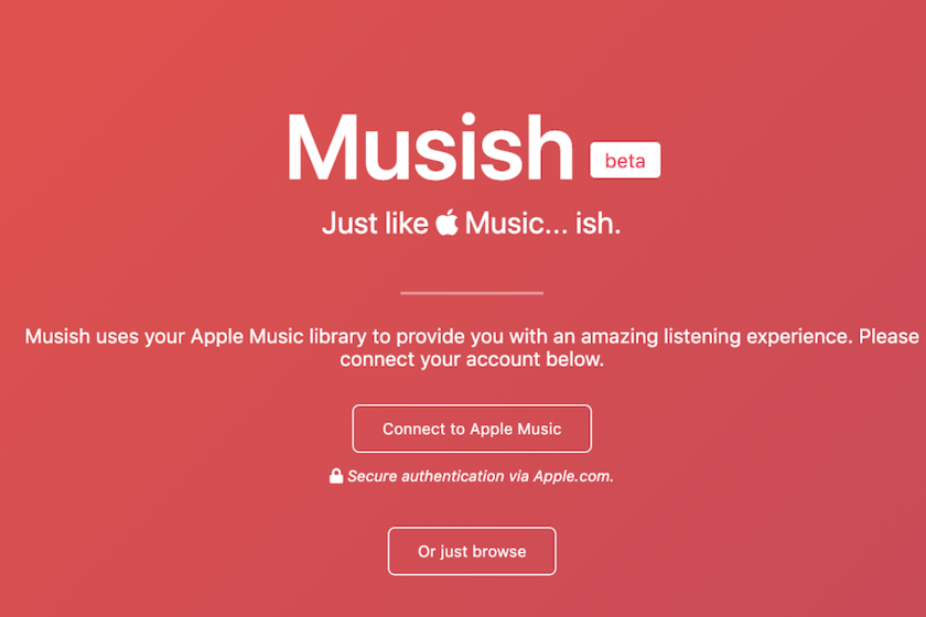 Musish, un interesante reproductor web no oficial para Apple Music