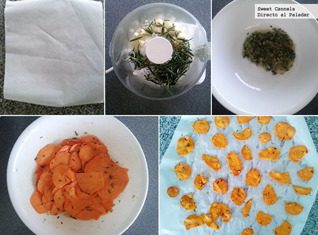 Como hacer chips de camote. Receta fácil