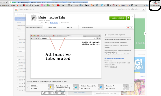 Cuatro herramientas para silenciar las pestañas con audio en Chrome