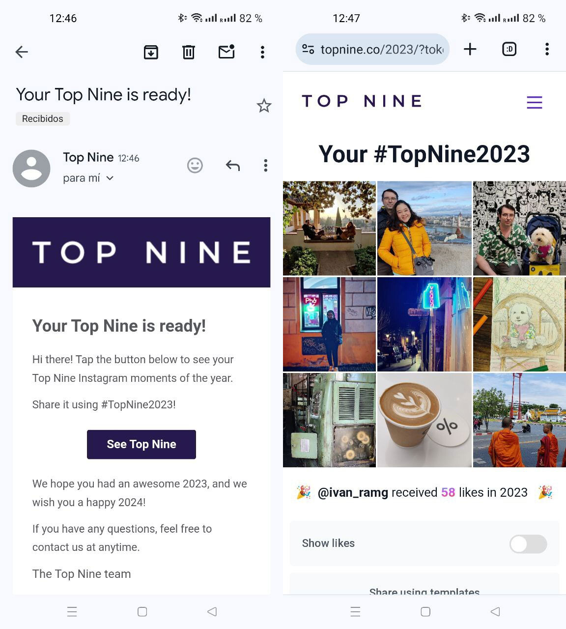 Top Nine Instagram 2023, cómo crear y compartir el collage con tus ...