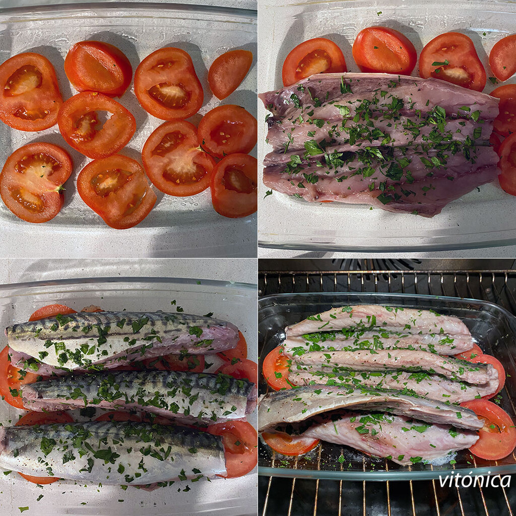 Caballa o verdel al horno, una receta saludable, fácil y rápida con ...