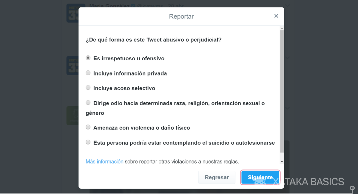 Cómo configurar Twitter para bloquear o denunciar abusos y amenazas