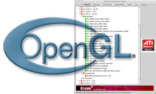 La beta de Mac OS X 10.6.3 soporta parcialmente OpenGL 3.0