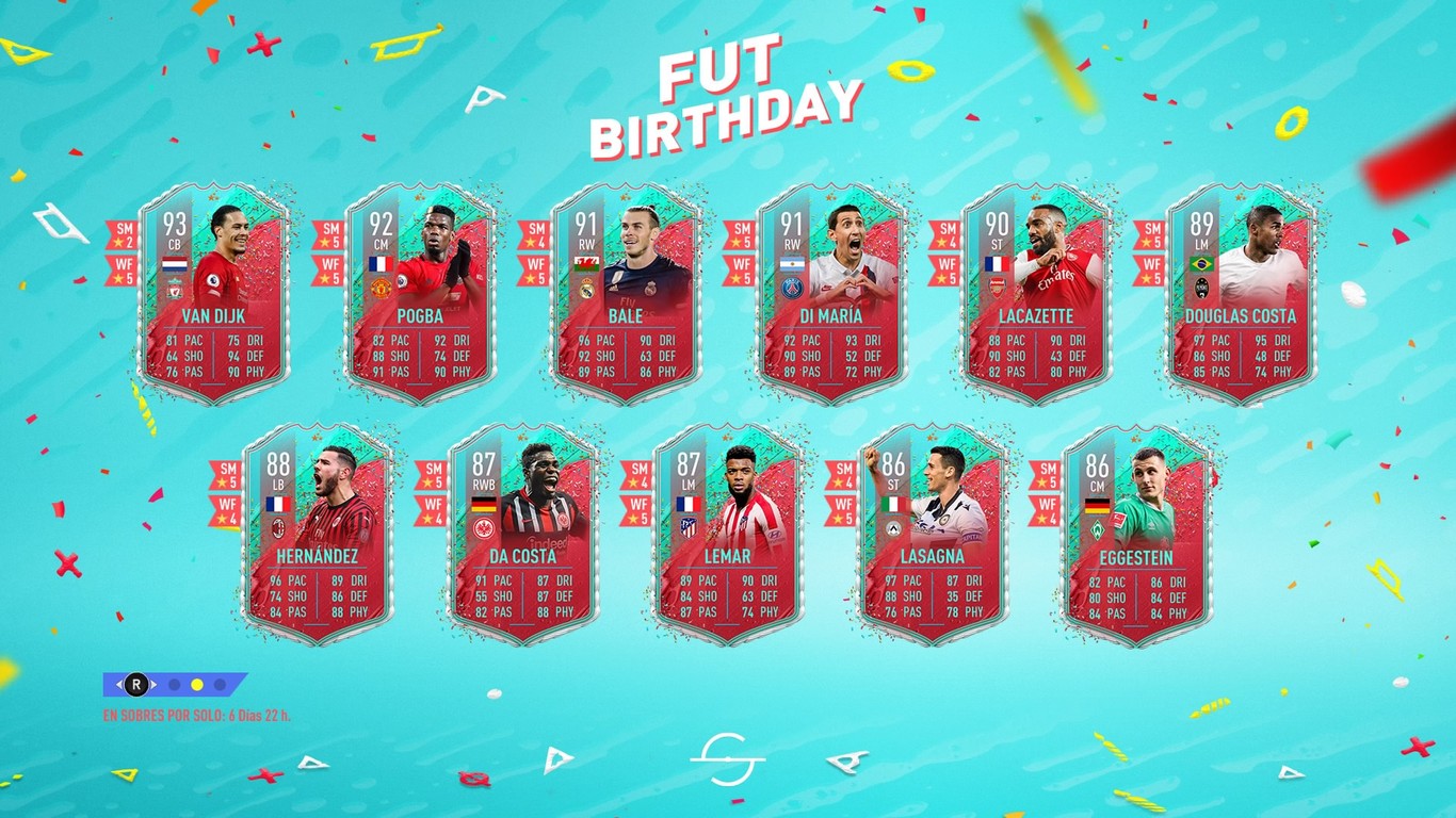 Guía FIFA 20. FUT BIRTHDAY 2: todas las cartas de la Plantilla de ...