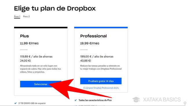 Cómo comprar más espacio en Dropbox: qué opciones y tarifas disponibles hay
