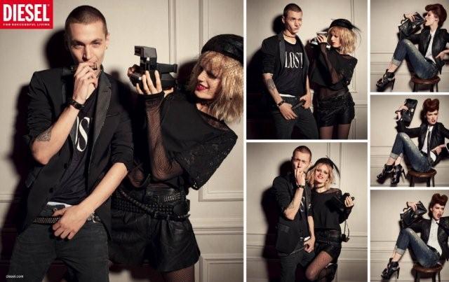 El fotomatón de Diesel es de Steven Meisel con Coco Rocha y Mirte Maas ...