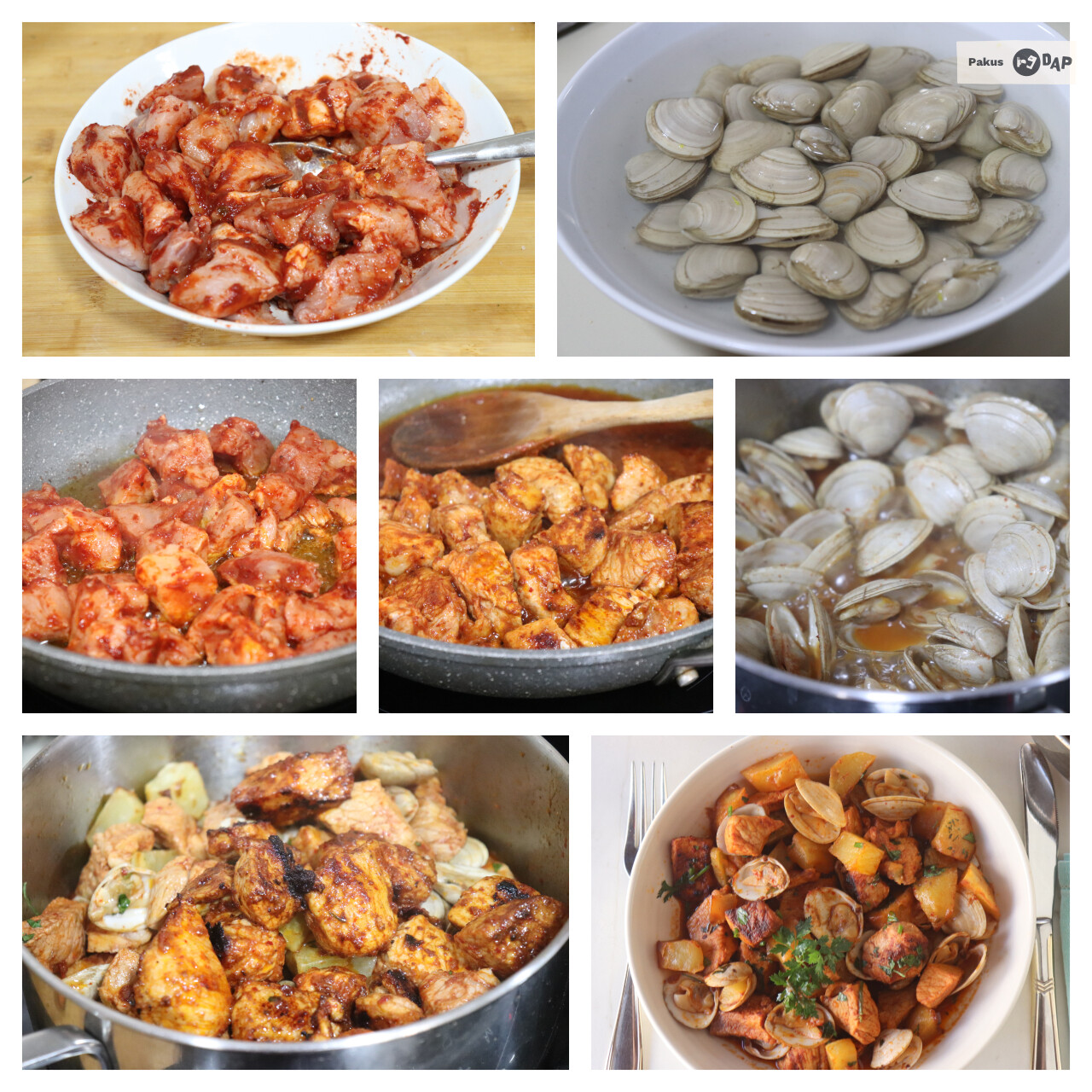 Magro de cerdo con almejas o porco à alentejana, receta tradicional ...