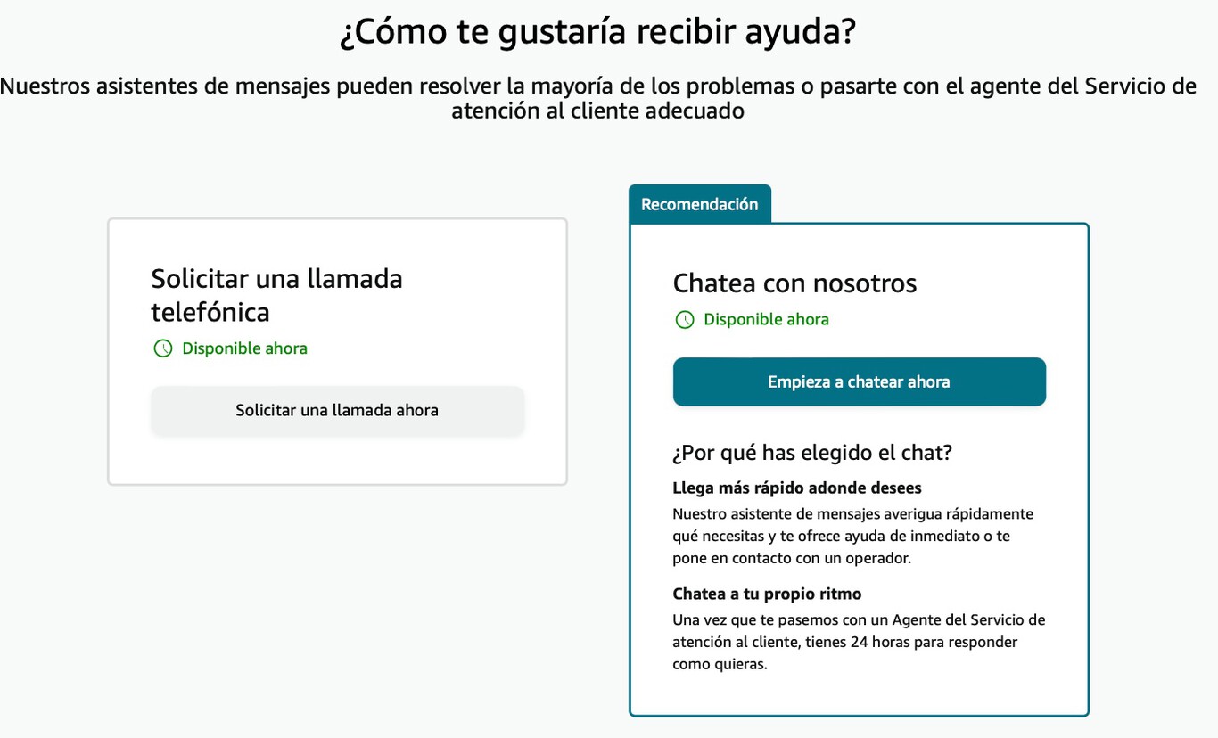 Cómo contactar con Amazon por teléfono, chat y email si tienes problema ...