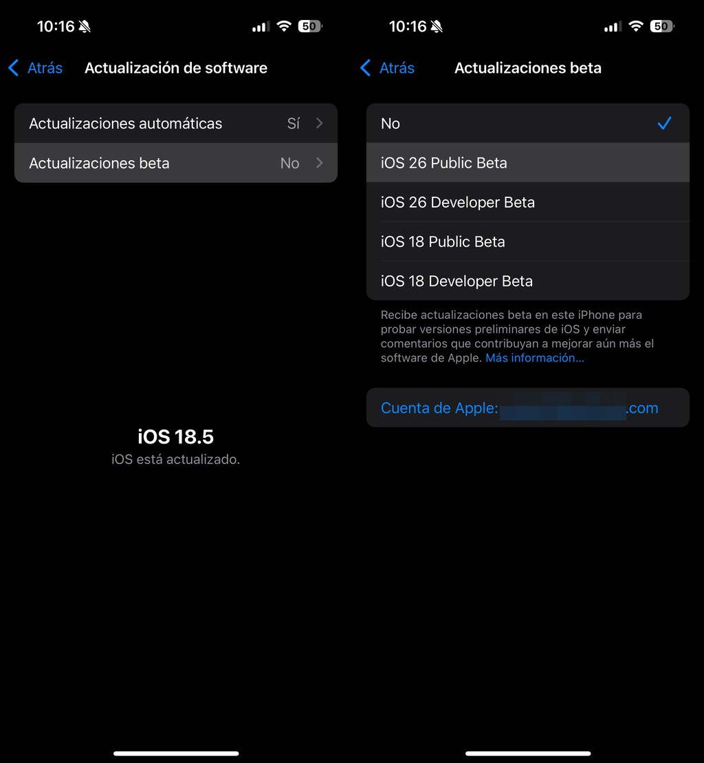 Cómo instalar la beta pública de iOS 26, iPad OS 26 y watchOS 26 en tu iPhone, tu iPad o tu ...