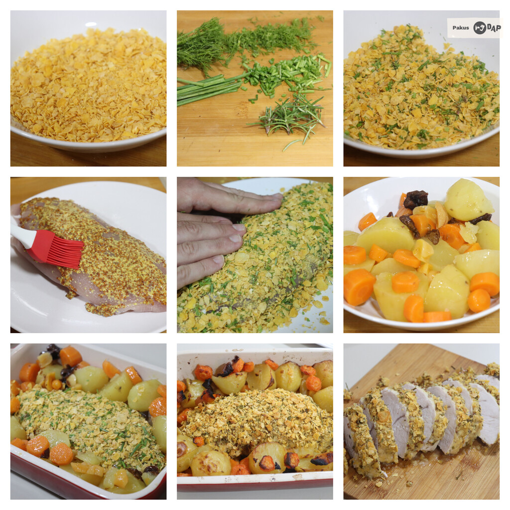 Receta de pechuga de pavo al horno con costra crujiente cocinada sin ...